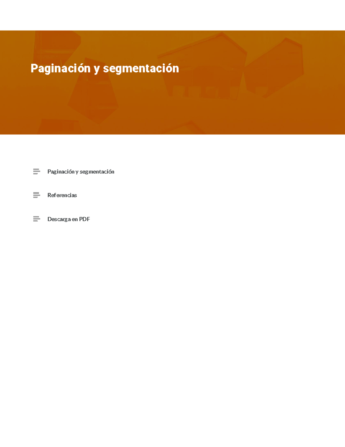 Módulo 3 - Lectura 2 - sdsss - Paginación y segmentación Referencias Descarga en PDF Paginación ...