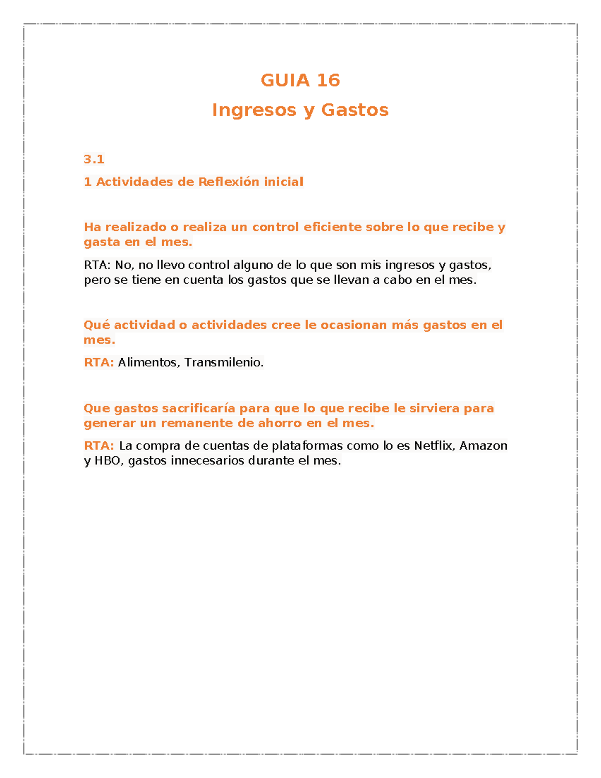 GUIA 16 que te ayudara a enfatizar conocimientos sobre contabilidad , sobre - GUIA 16 Ingresos y ...