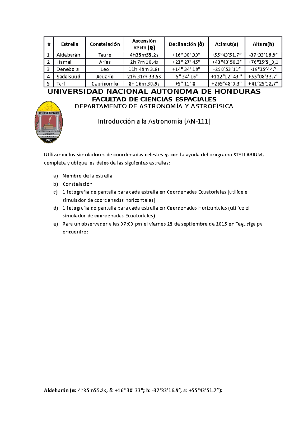 Sandrez Mario U1T3a3 - trabajo - Estrella Constelación Ascensión Recta ...