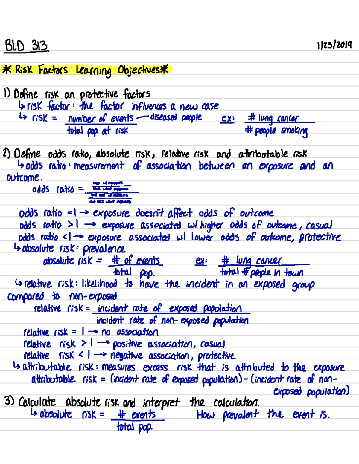 BLD 313 (SS19) 3 - learning objectives - BLD3B_ 112312019 * Risk ...