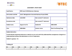5036 ASM1 Nguyễn Văn Tài GBD1008A - ASSIGNMENT 1 FRONT SHEET ...