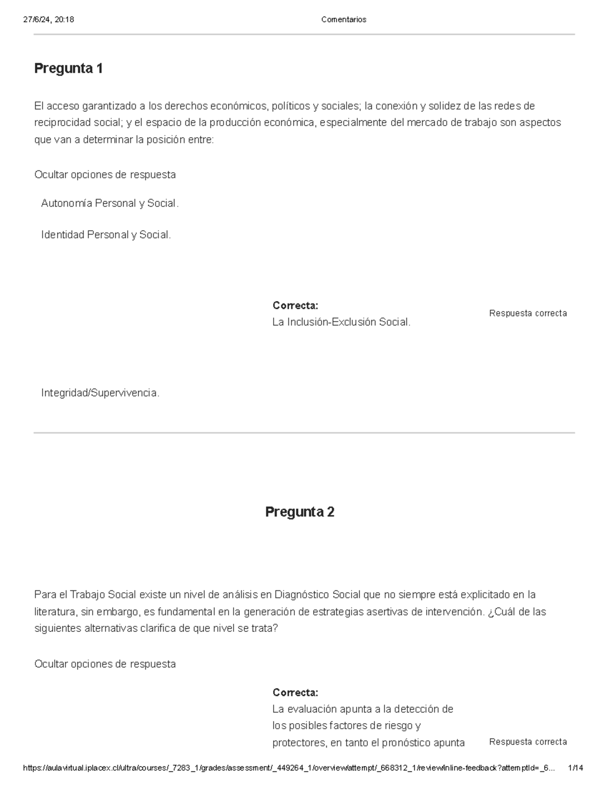 Prueba Peritaje - Ocultar opciones de respuesta Ocultar opciones de respuesta Pregunta 1 El ...