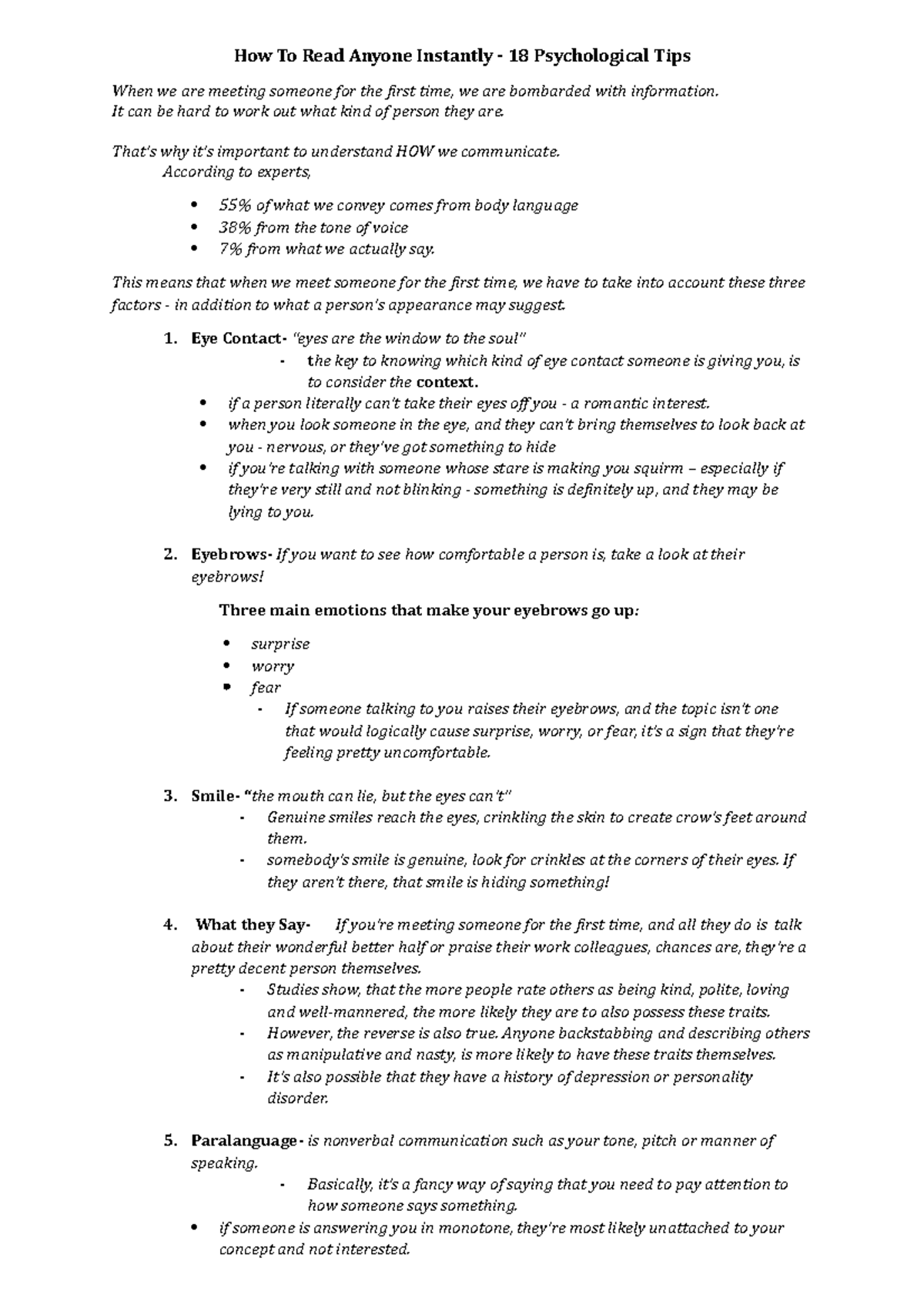 HBO How To Read People - How To Read Anyone Instantly - 18 ...