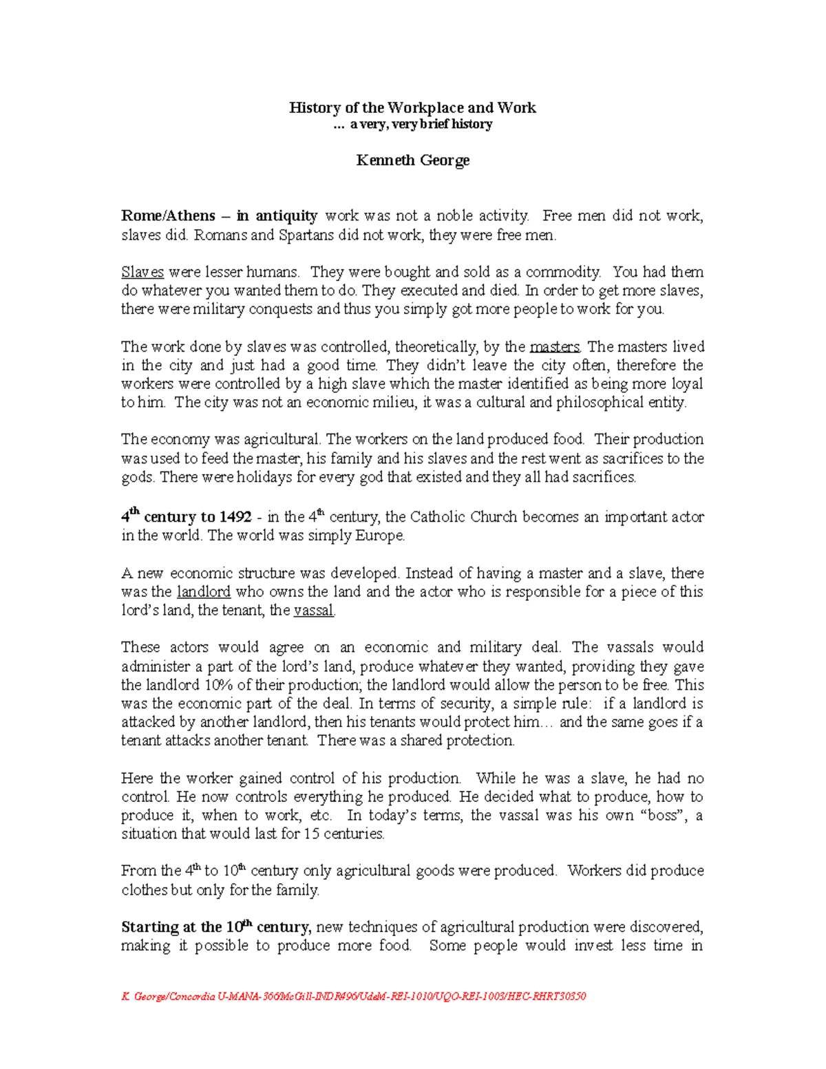 DP - History of the Workplace and Work 4 - History of the Workplace and ...