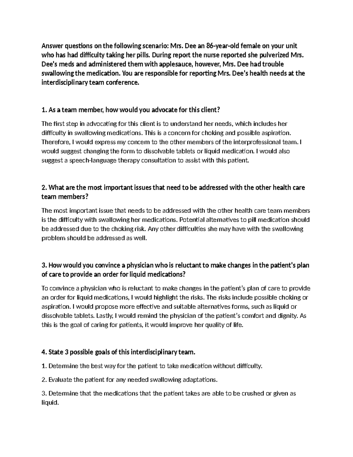 Video Case Study (Collaboration Teamwork Interprofessional Collaboration) Response to Learning ...