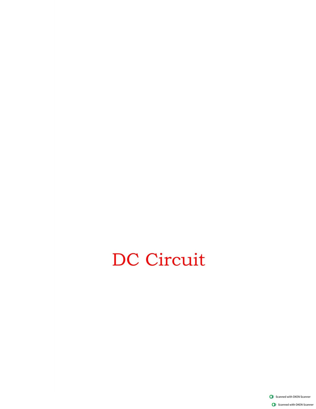 Electric Circuit - Electrical engineering - Studocu