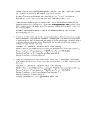 [Solved] Why are entity relationship diagrams ERDs important in database - Introduction to ...