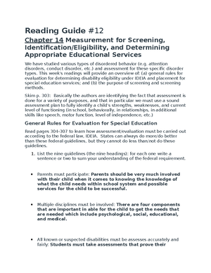 Chapter 6. Reading Guide - Chapter 6: FAMILY To explain the interplay ...