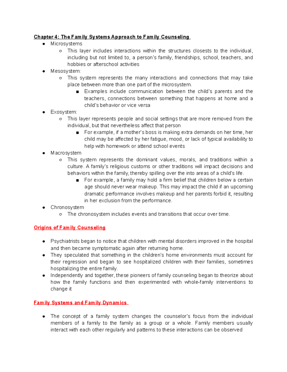 FMSC 485 Chapter 4 - Chapter 4: The Family Systems Approach to Family ...
