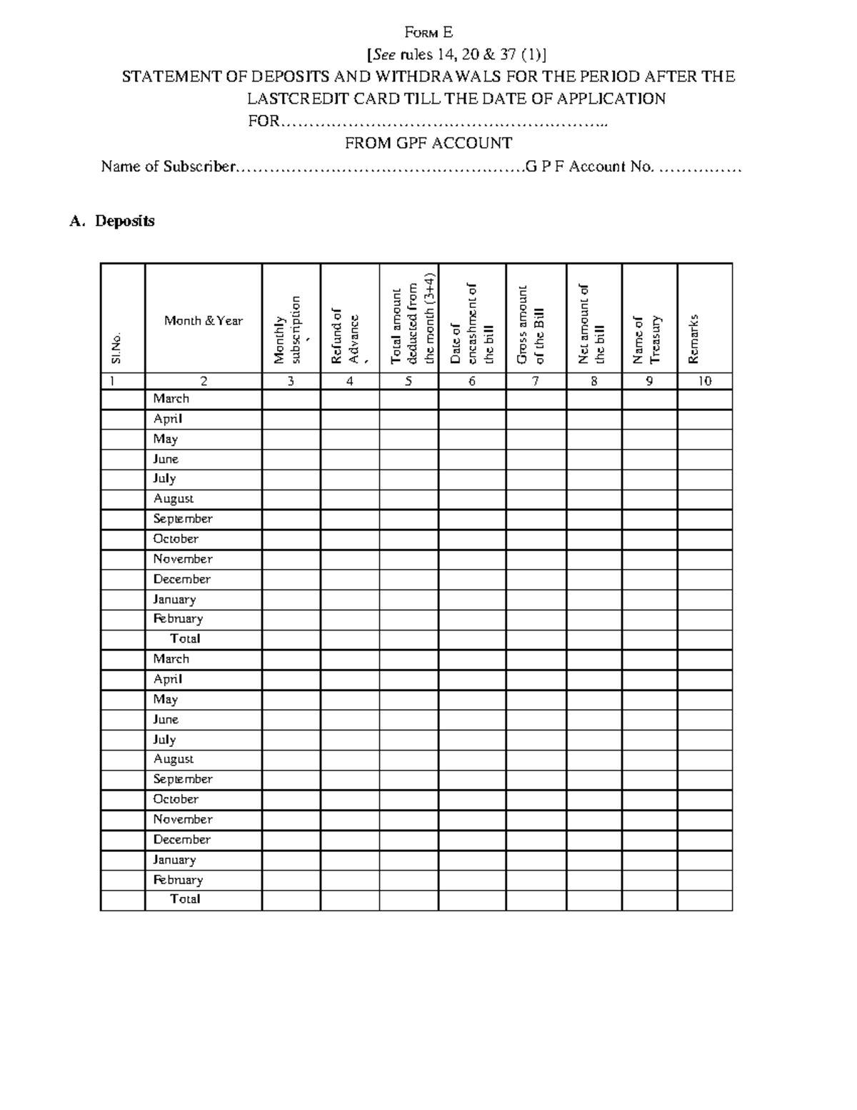 4 form e abcd statement - Best book - FORM E [See rules 14, 20 & 37 (1 ...