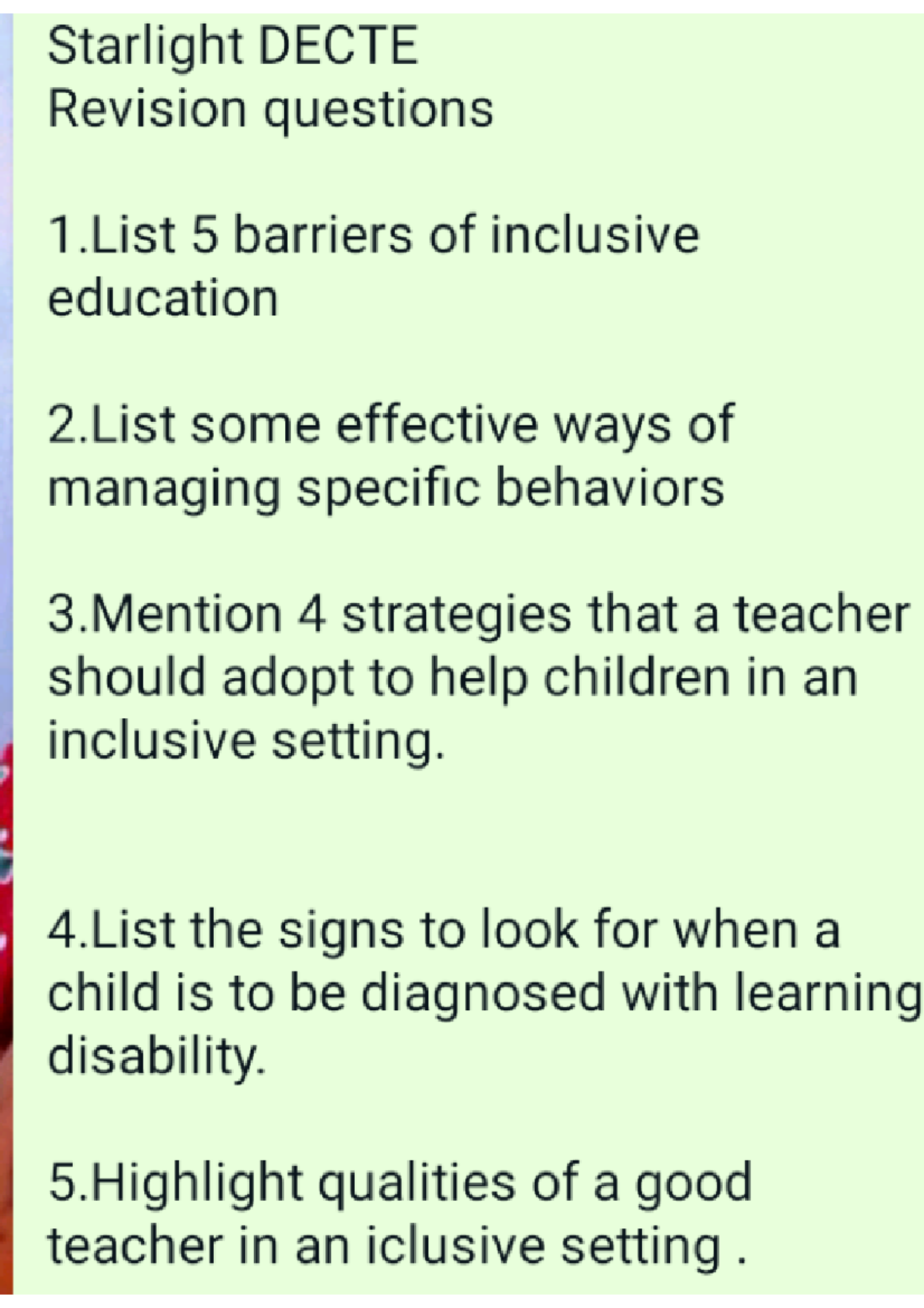 Decte, Inclusive - Curriculum studies - Studocu