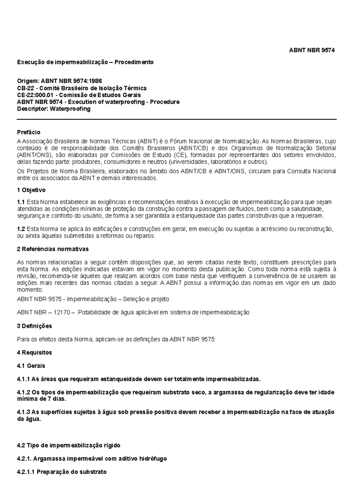 NBR 9574 ultima versão - material para construção civil - ABNT NBR 9574 ...