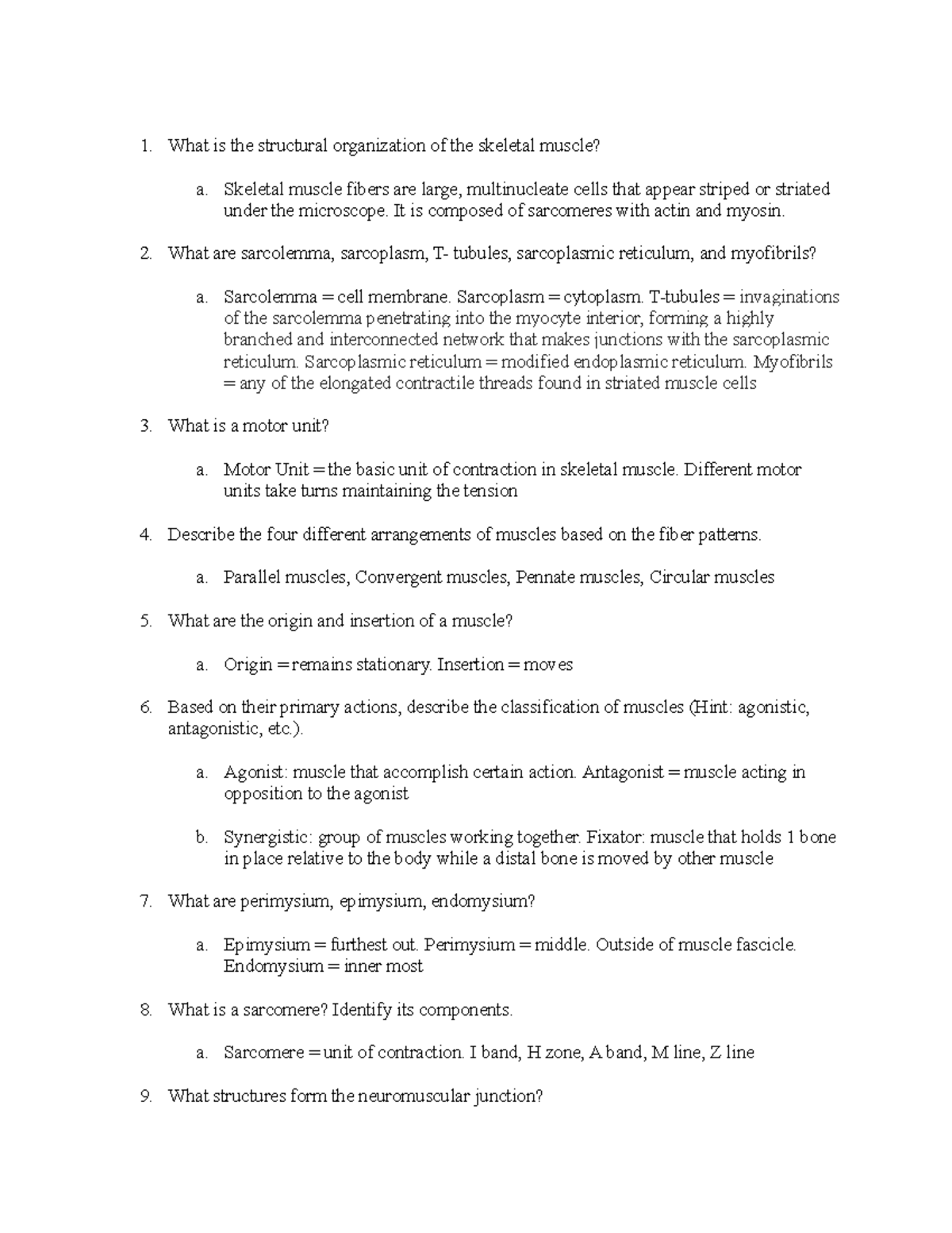 Anatomy Study Guide - What is the structural organization of the ...