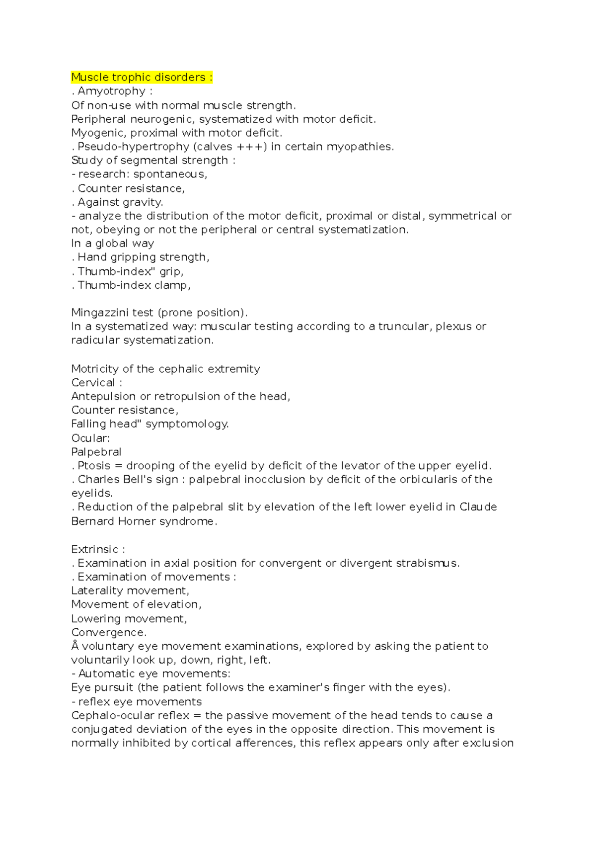 Muscle trophic disorders - Amyotrophy : Of non-use with normal muscle ...