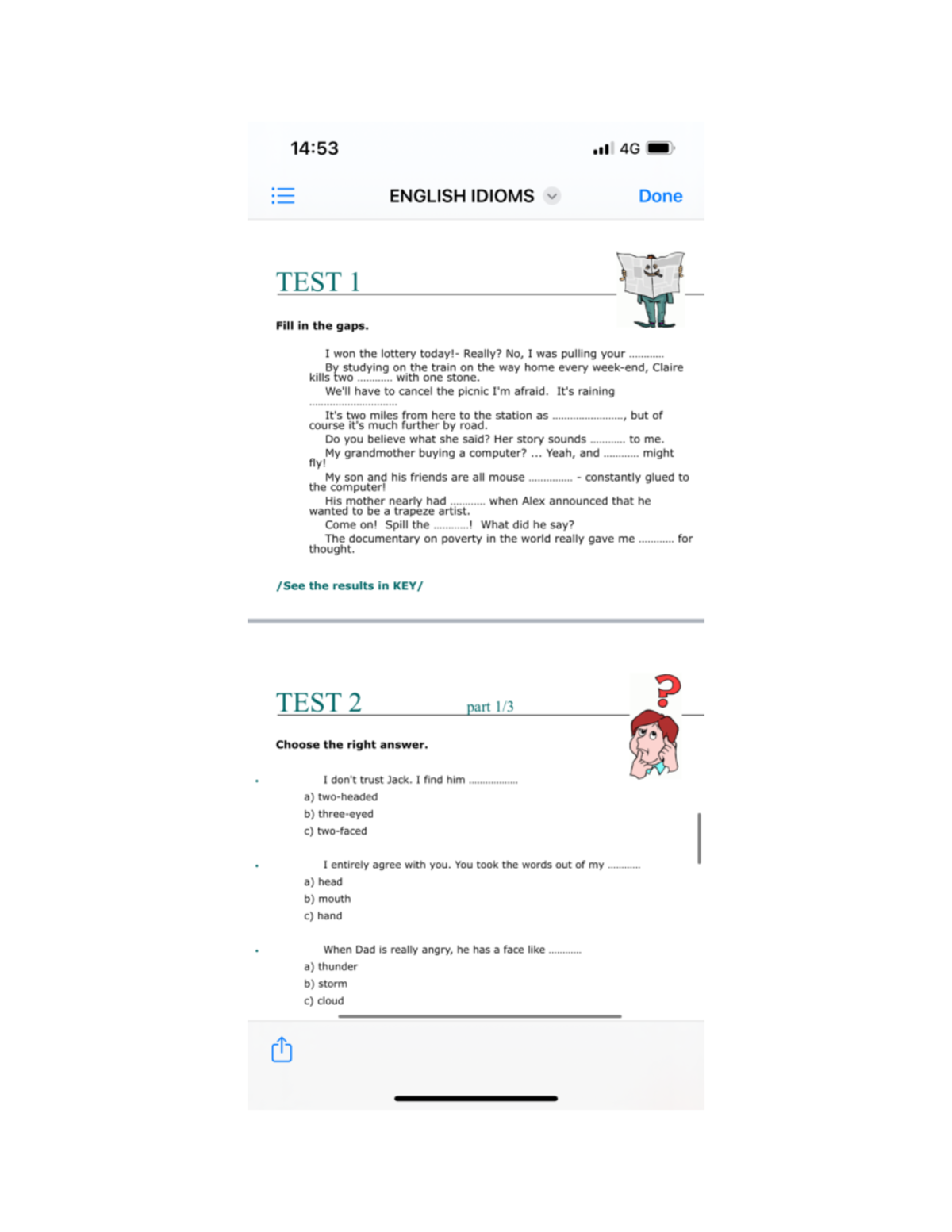 Idioms test - Business Communication/ Communicative English - Studocu