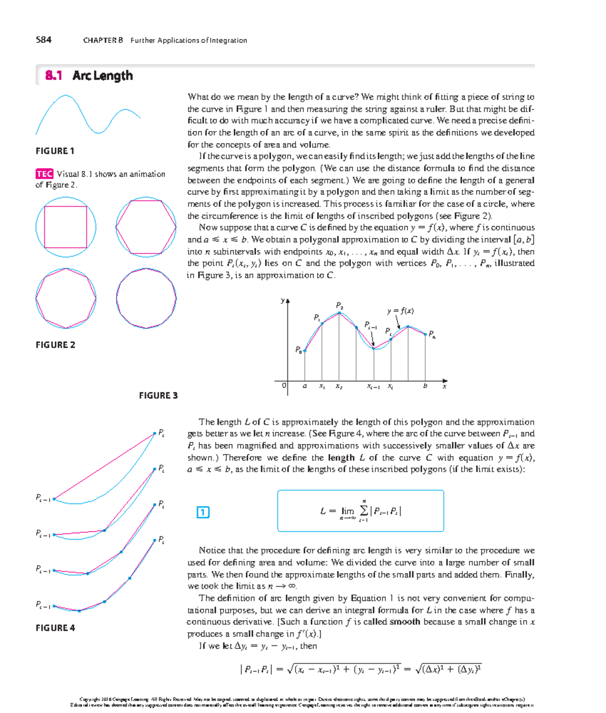 MATH CH - math work - 584 CHAPTER 8 Further Applications of Integration ...