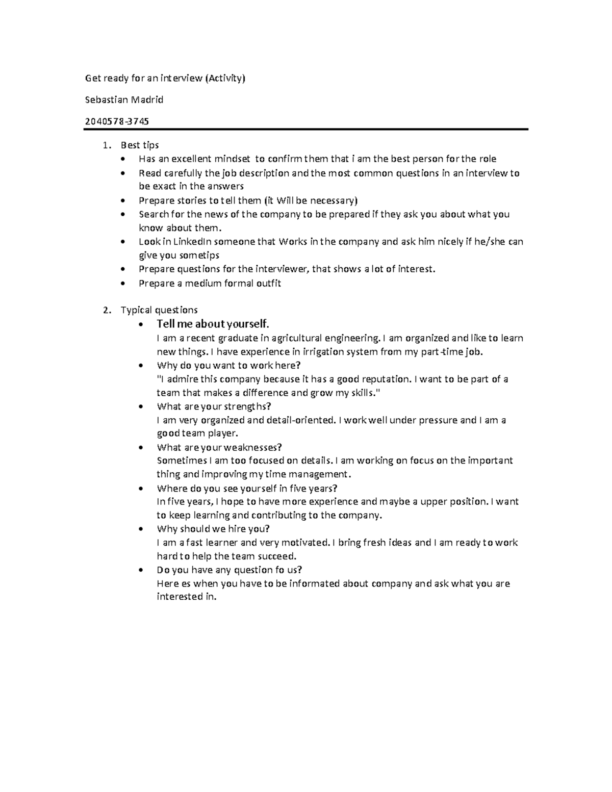 Get ready for an interview - Best tips - Has an excellent mindset to ...