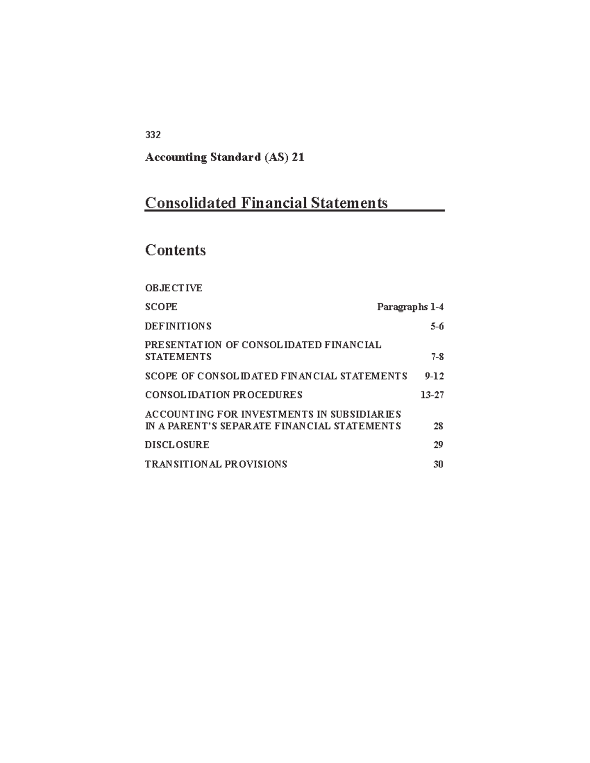 AS 21 - Financial statement - 332 Accounting Standard (AS) 21 ...