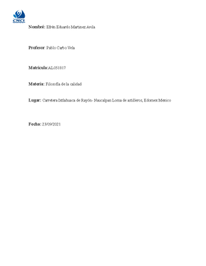 M10 Filosofías de calidad IN 1 proyecto modular - M10 Filosofías de calidad IN A Proyecto ...