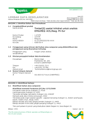 MSDS Sheets Sodium Bromide Solution 0 1M 646 00 - Material Safety Data Sheet Page 1 of 2 © 2008 ...
