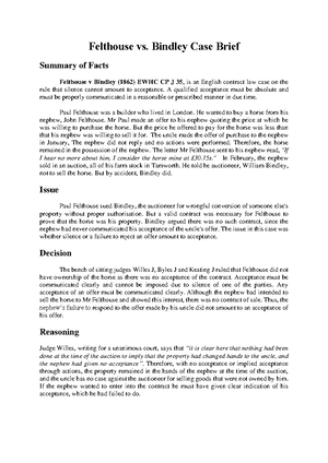Garner vs Murray - Garner vs. Murray Case Brief Garner vs. Murray, 1904 ...