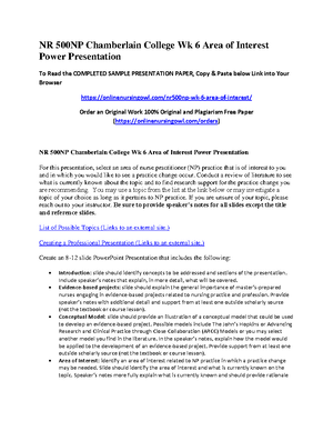 [Solved] Create an 8 to 9slide narrated PowerPoint presentation in ...