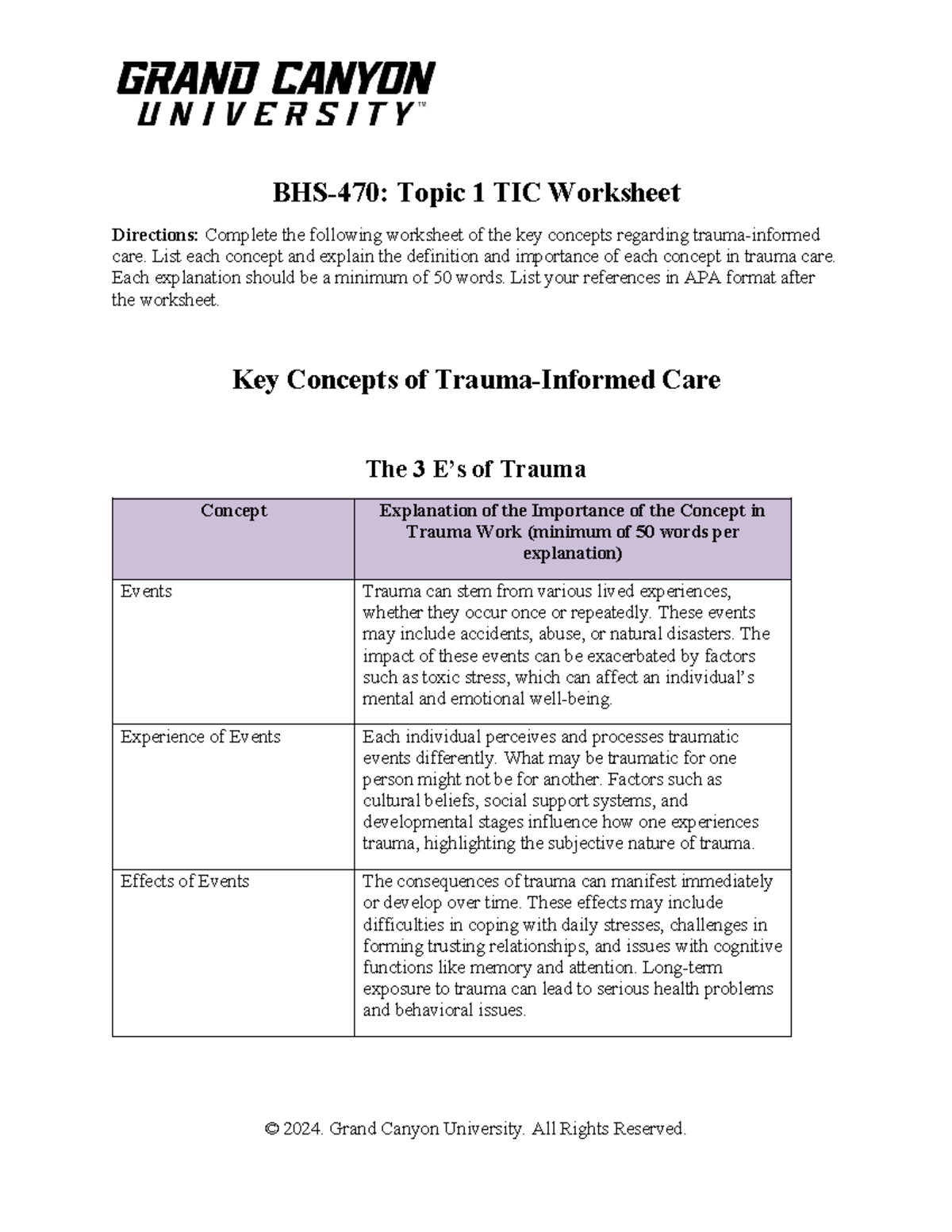 Bhs470 - :) . - BHS-470: Topic 1 TIC Worksheet Directions: Complete the ...