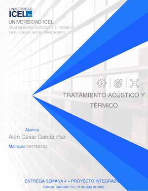 Tratamiento Acústico Y Térmico - UNIVERSIDAD ICEL ZONA ROSA TRATAMIENTO ...