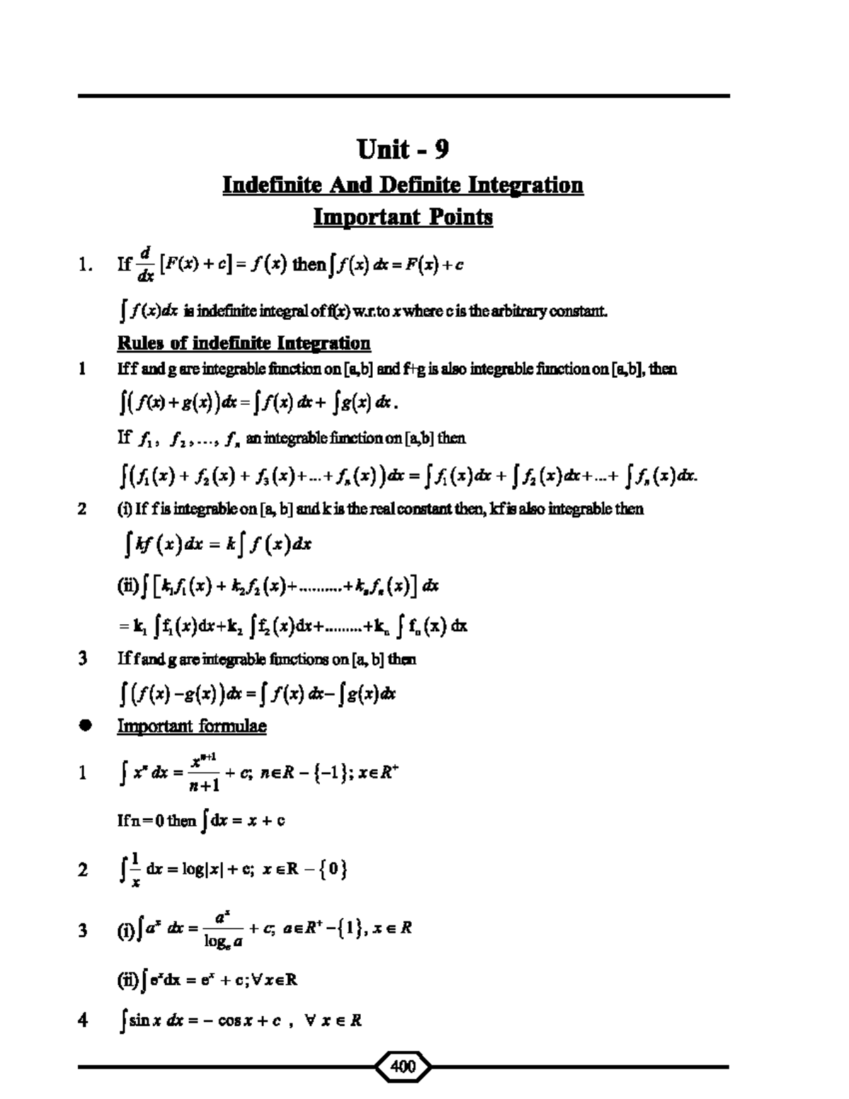 Indefinite And Definite Integration - Discrete Mathematics - Studocu