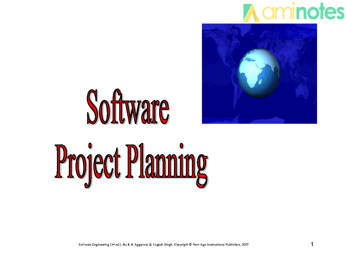 Chapter 4 Software Project planning with watermark - After the ...