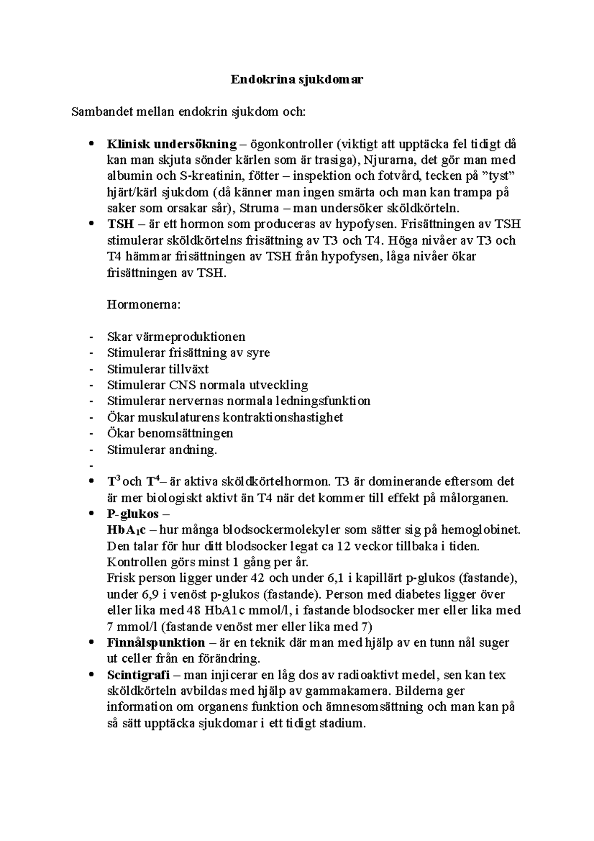 Hypertyreos och hypotyreos - Endokrina sjukdomar Sambandet mellan ...