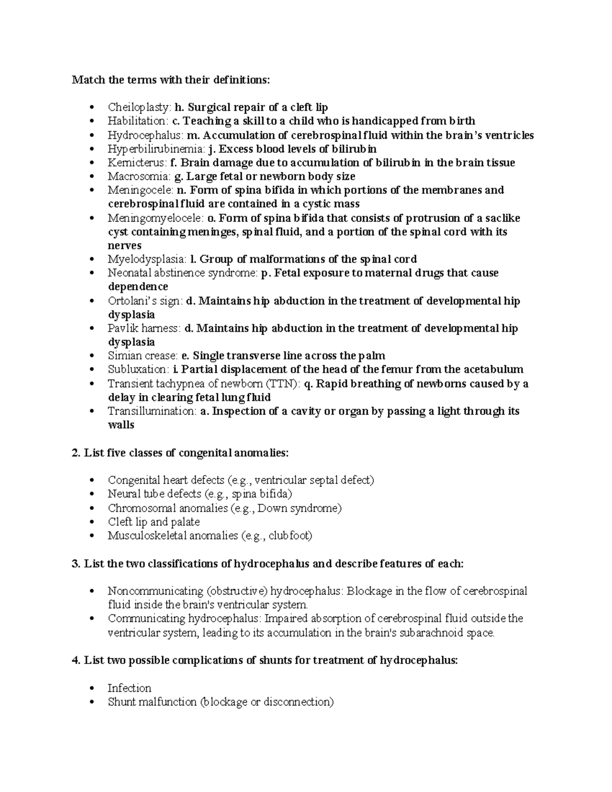 Ch 14 study guide - n/a - Match the terms with their definitions ...
