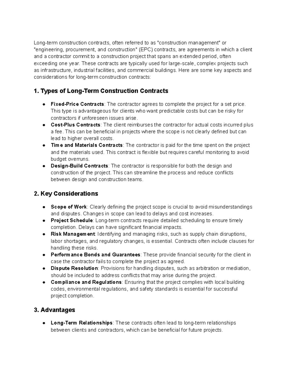 Ltcc Notes Long Term Construction Contracts Often Referred To As