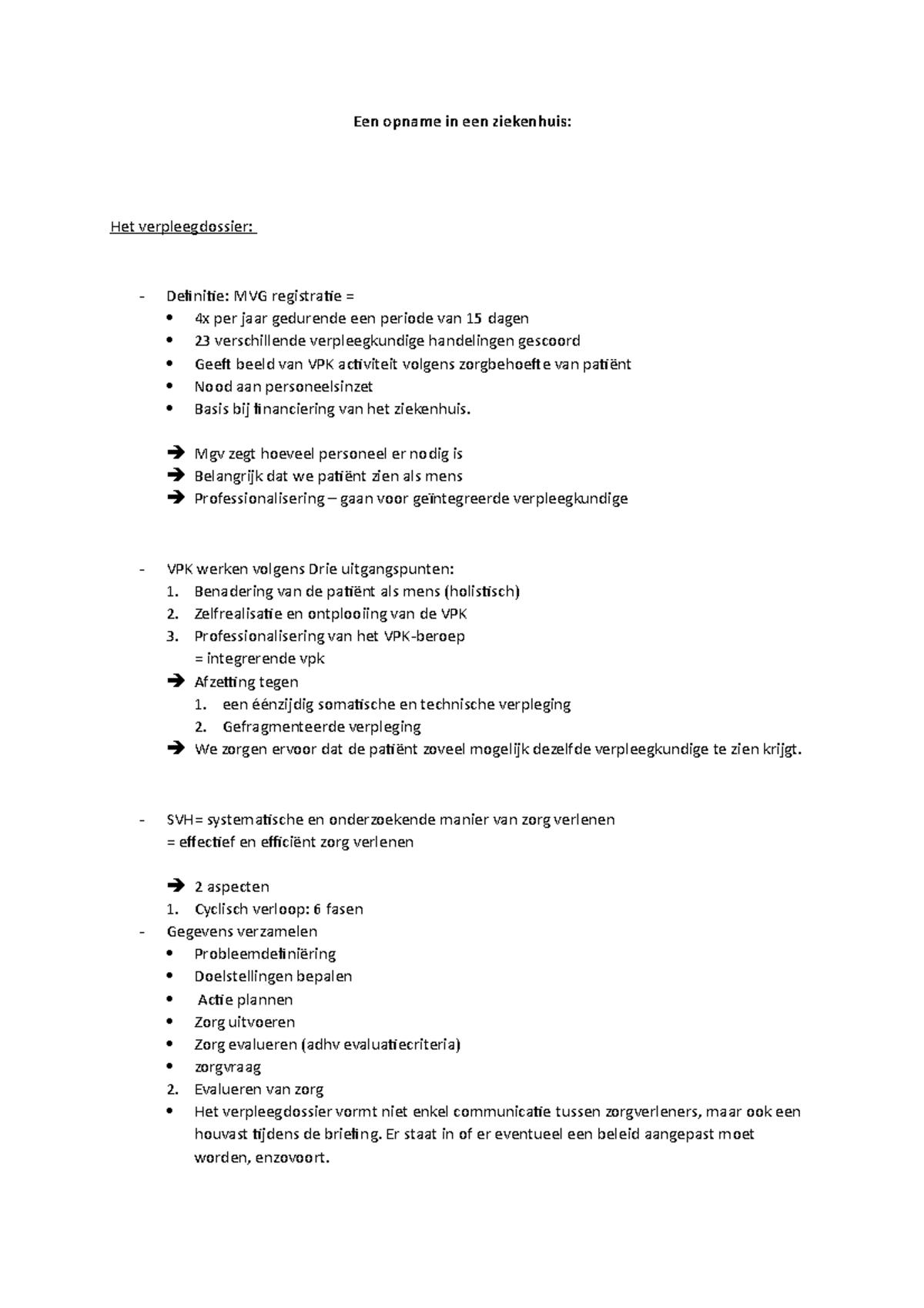 Opname in het ziekenhuis les 2 - Een opname in een ziekenhuis: Het ...