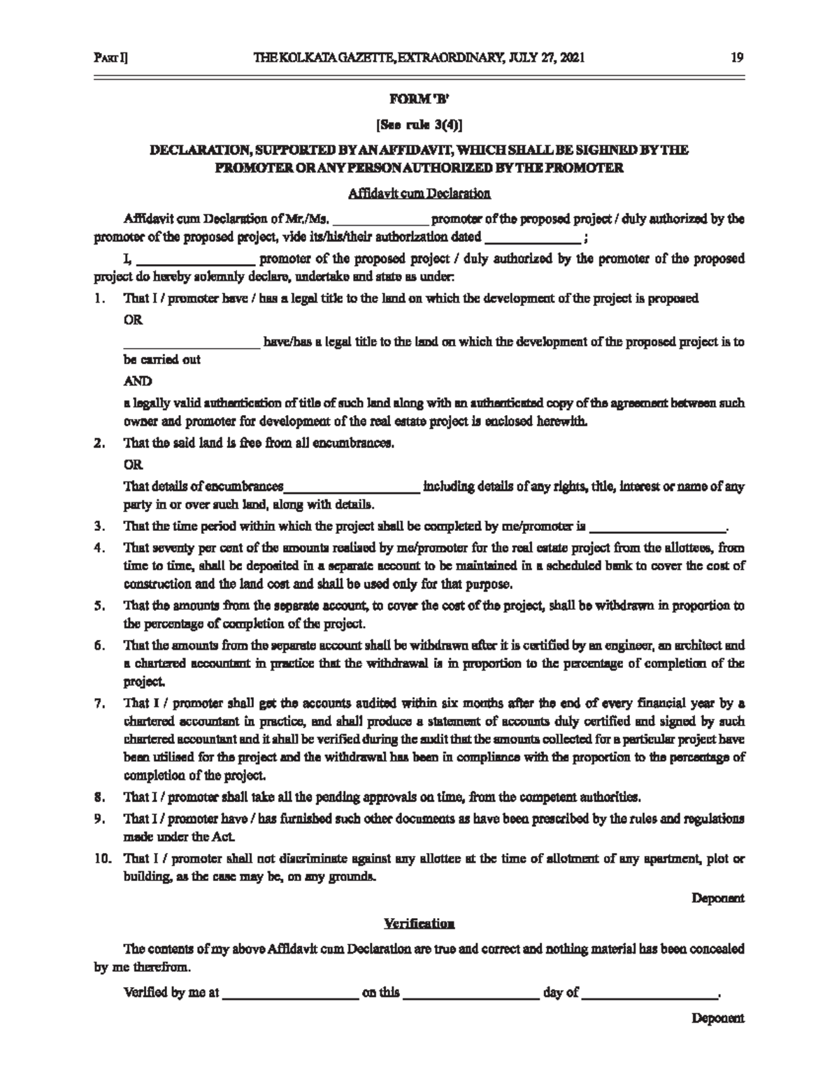 FORM-B - yty - Bachelors of Commerce - Studocu