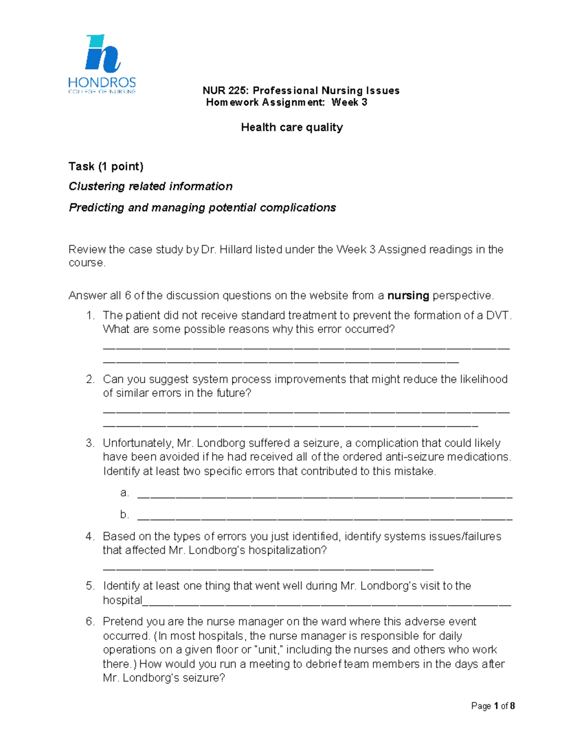 Week 3 Homework Assignment Revised Feb 2021 Final - Homework Assignment ...