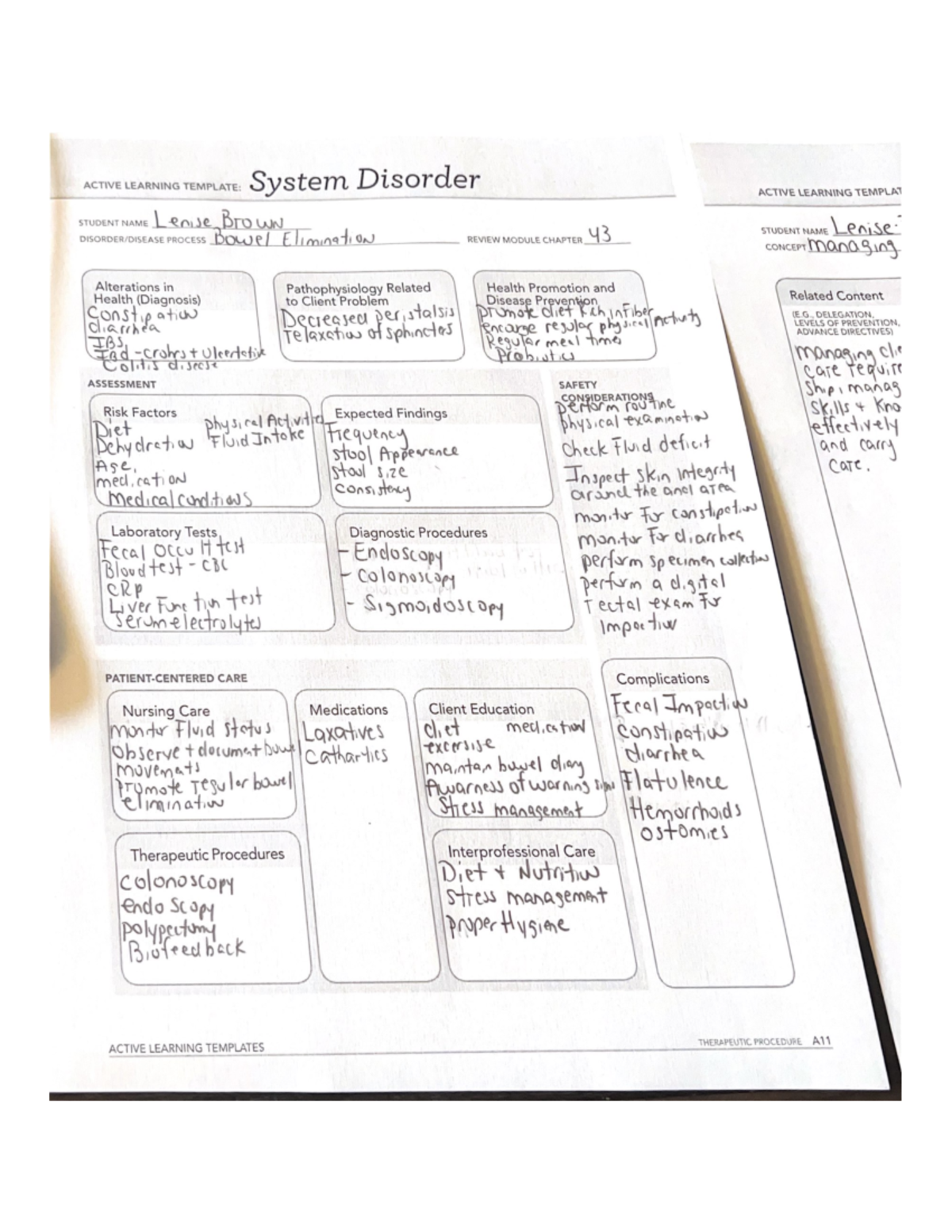Active Learning Template System Disorder - NURS 431 - Studocu
