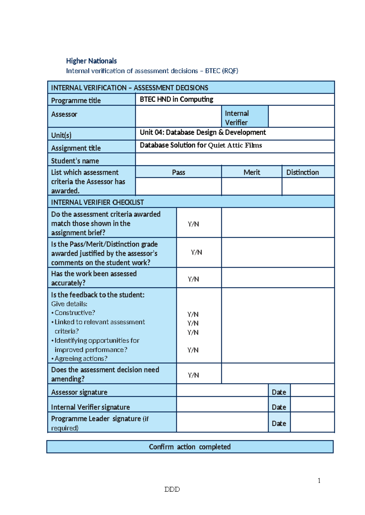 DDD.docx 02 - 1 Higher Nationals Internal verification of assessment decisions – BTEC (RQF ...