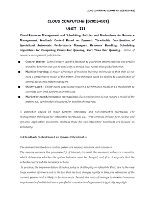 Cloud computing unit 1 - unit Systems modelling. clustering and virtualization DScalable ...