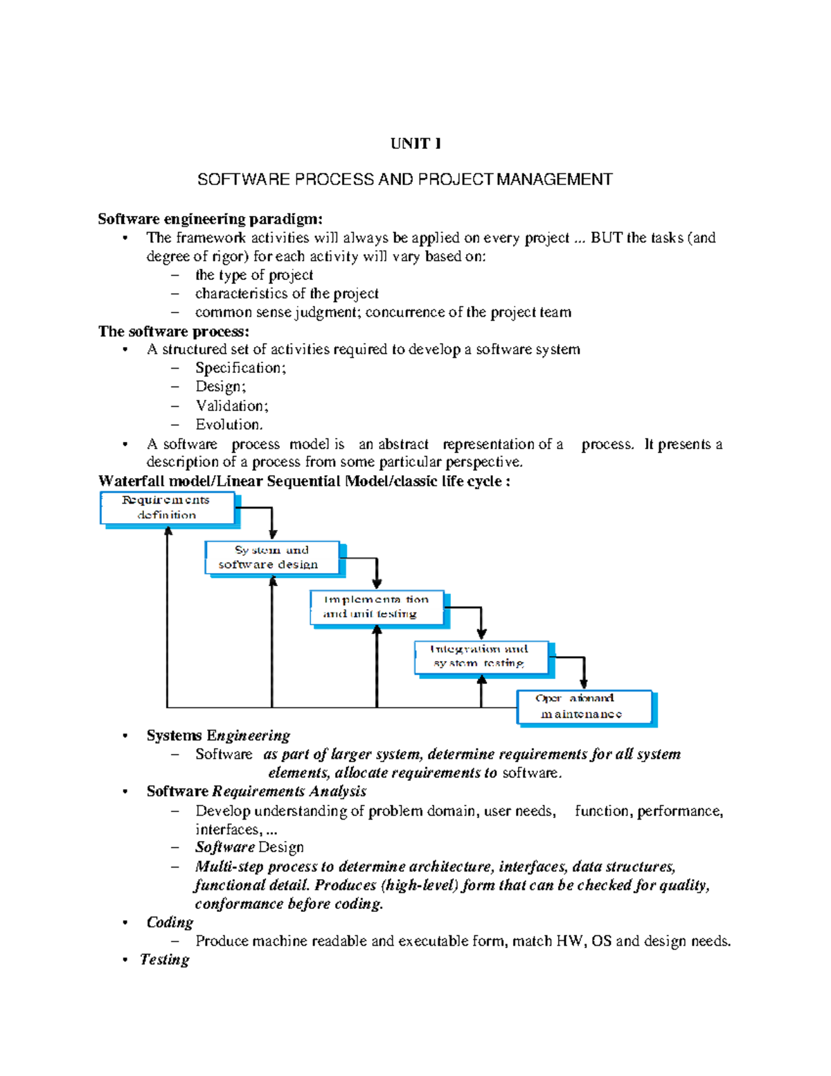 SPPM - Lecture notes 1 - Project Management - Studocu
