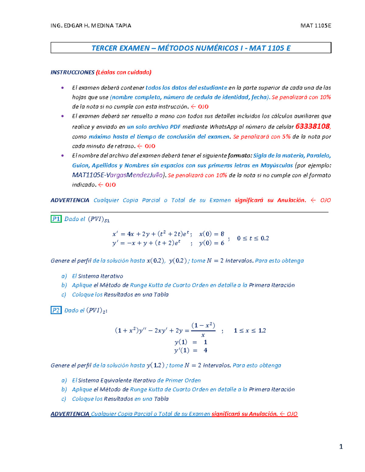 3er.par. Mat 1105 E 1-22 - ING. EDGAR H. MEDINA TAPIA MAT 1105E 1 ...