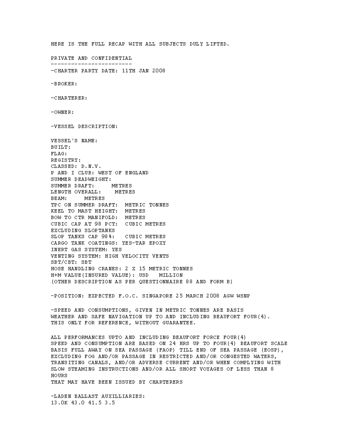 Fixture NOTE - logistic - HERE IS THE FULL RECAP WITH ALL SUBJECTS DULY ...