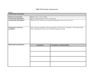 BSN 325 Practicum Time Sheet - BSN 325 Community Health Project Time ...