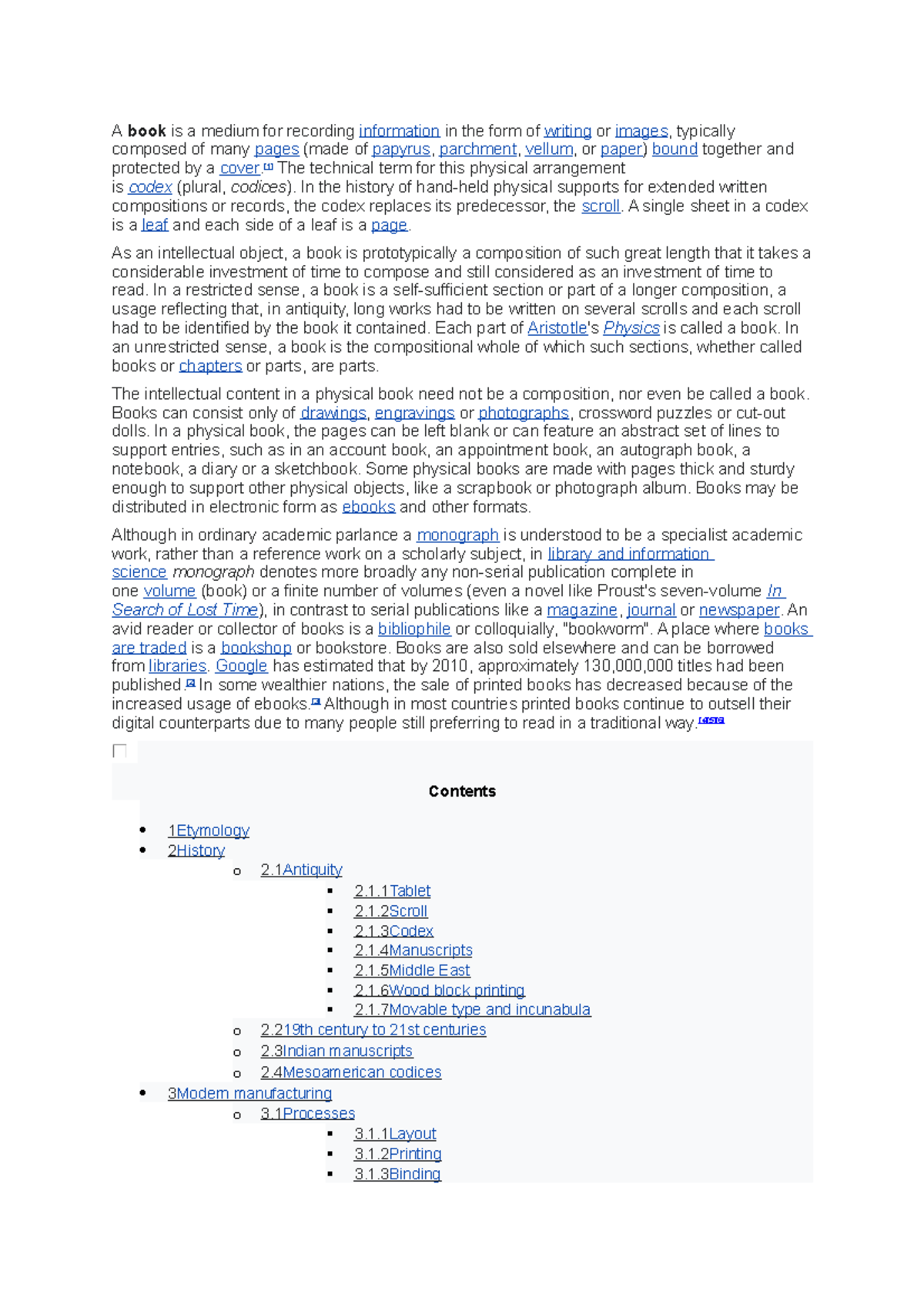 Pendidikan islam - helps in notes - A book is a medium for recording ...