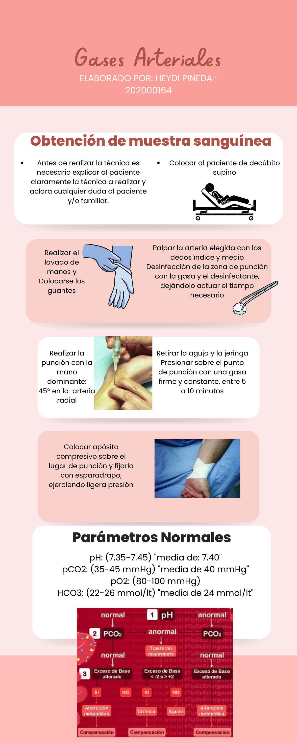 Infografía de gasometría - Gases Arteriales ELABORADO POR: HEYDI PINEDA ...