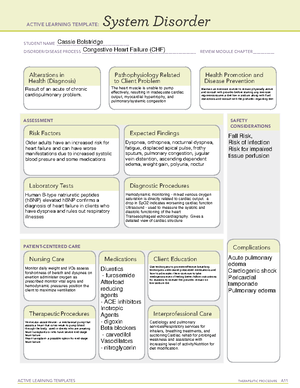 Chronic Kidney Disease System Disorder - ACTIVE LEARNING TEMPLATES ...