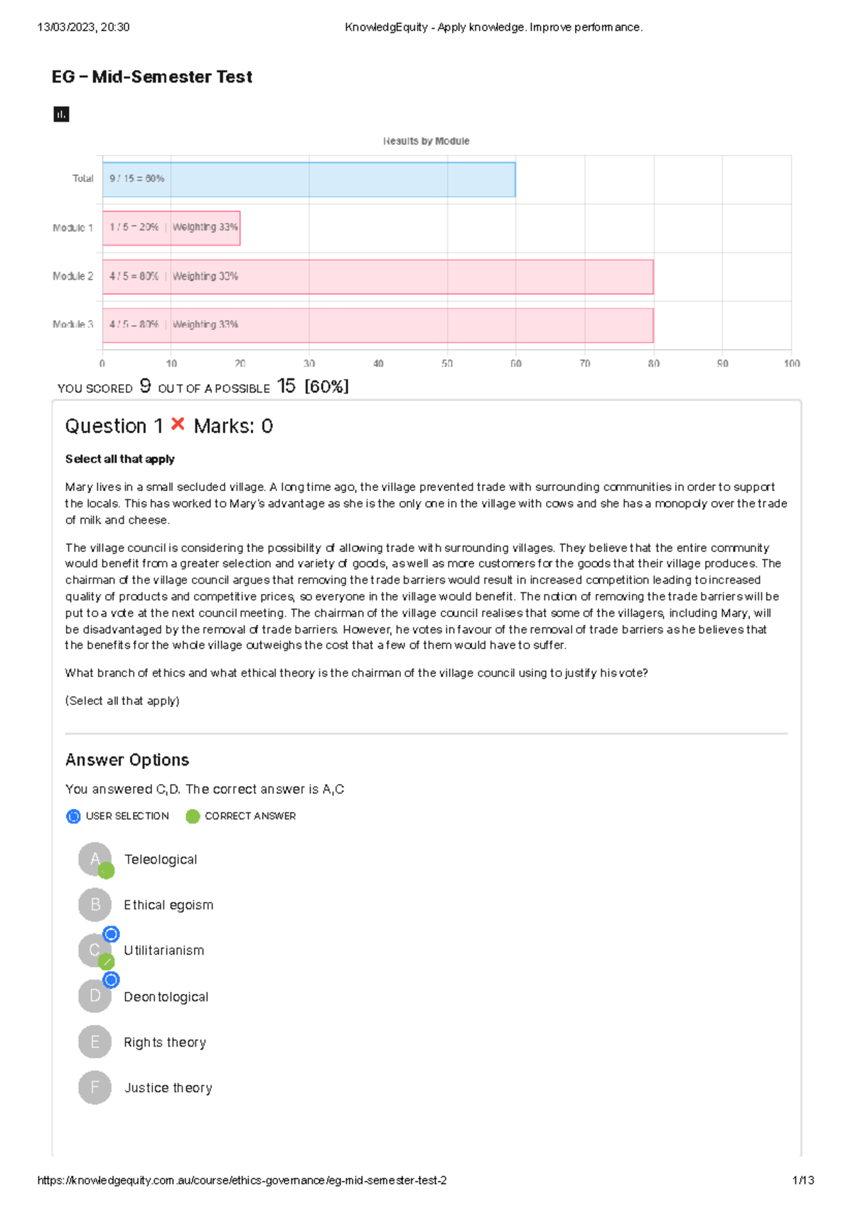 EG- Apply knowledge. Improve performance - EG Mid-Semester Test YOU ...