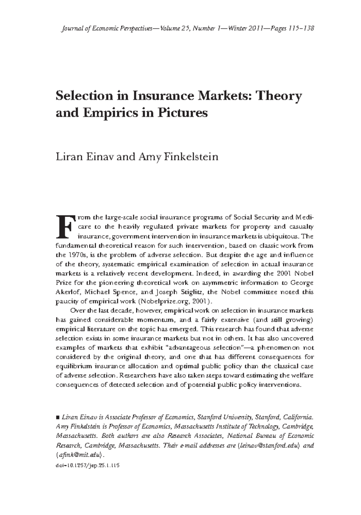 4-Einav+and+Finkelstein+JEP+2011 - Journal of Economic Perspectives ...