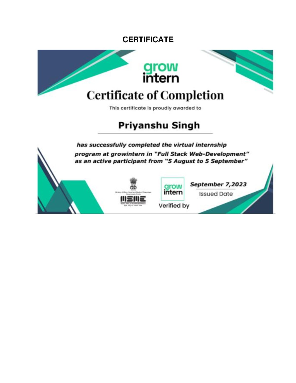 SPT FILE - Summer training project - CERTIFICATE Acknowledgement ...