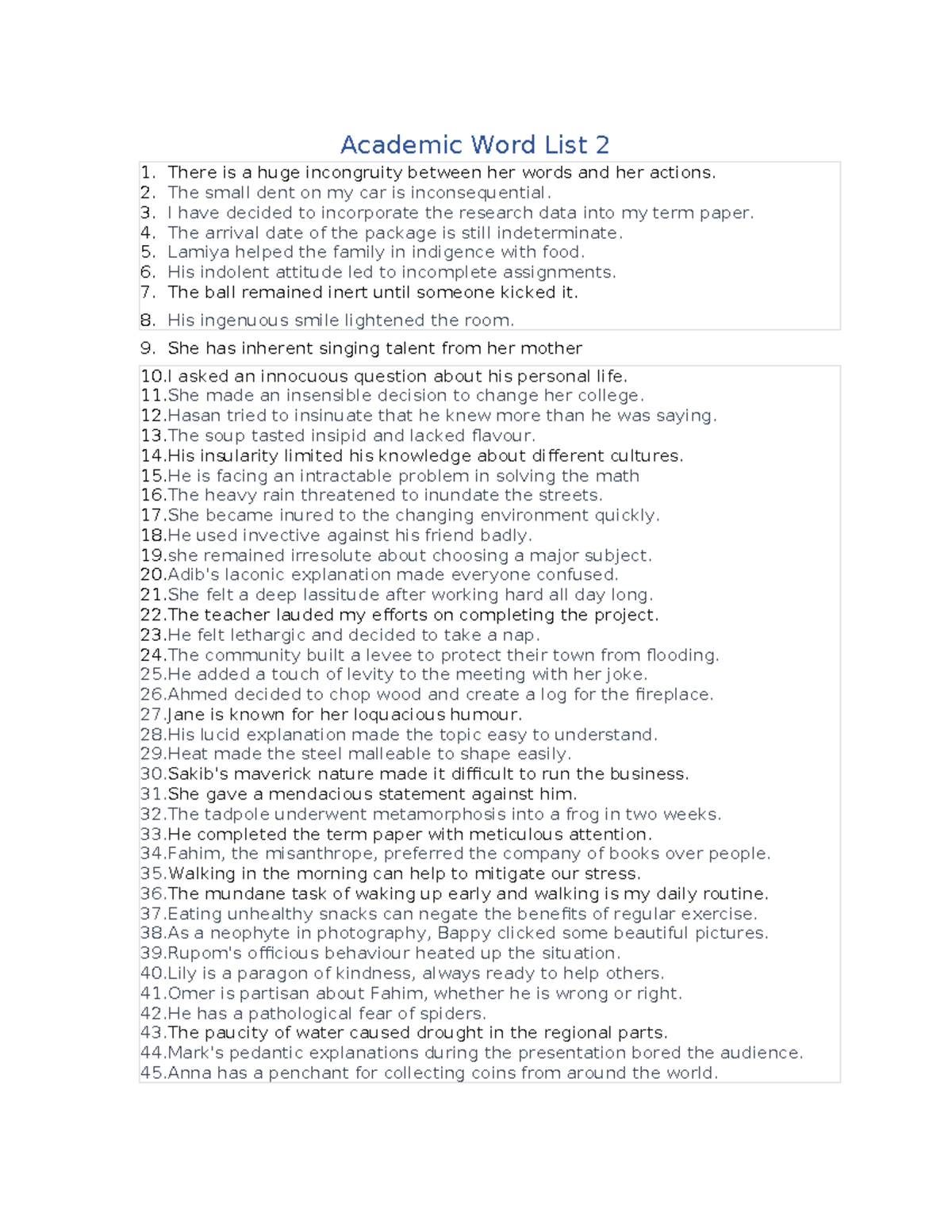 Academic Word list 2 - N/A - Academic Word List 2 There is a huge ...